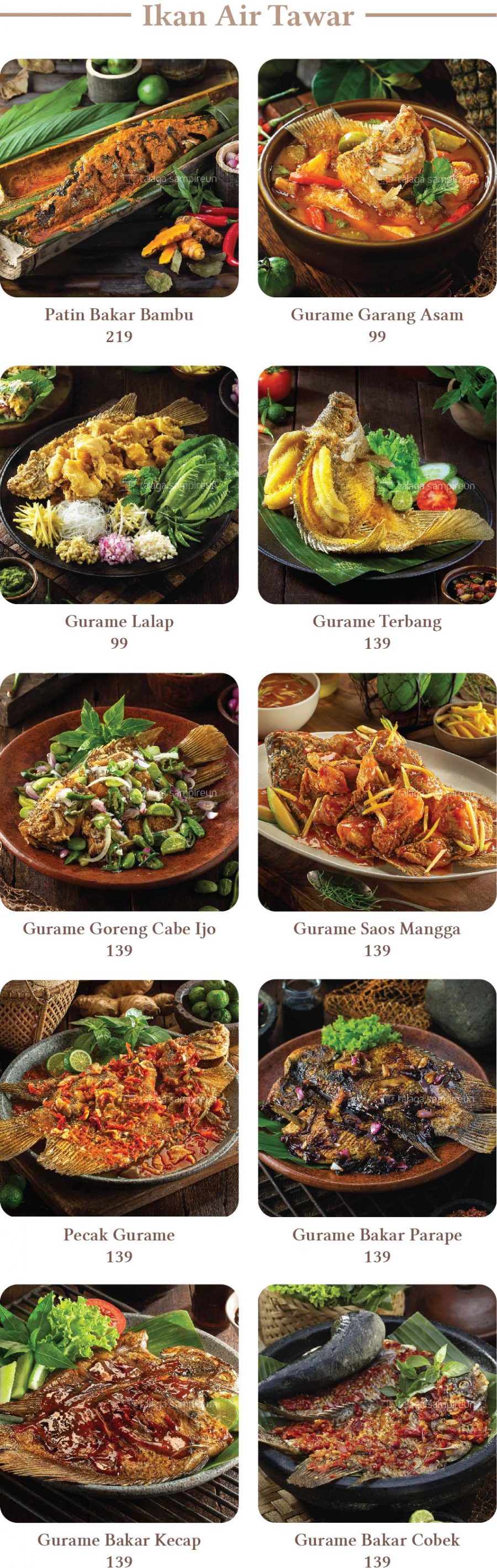 Menu Online – Talaga Sampireun