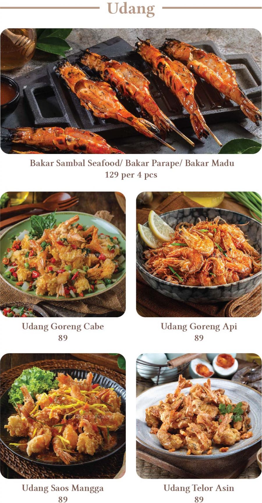 Menu Online – Talaga Sampireun